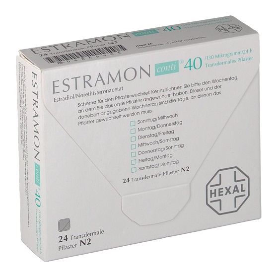 ESTRAMON(conti-40μg/130μg)荷尔蒙透皮贴 | 百配健康-阅读越健康!