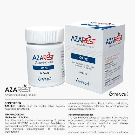 AZAREST(Azacitidine)阿扎胞苷片 | 百配健康-阅读越健康!